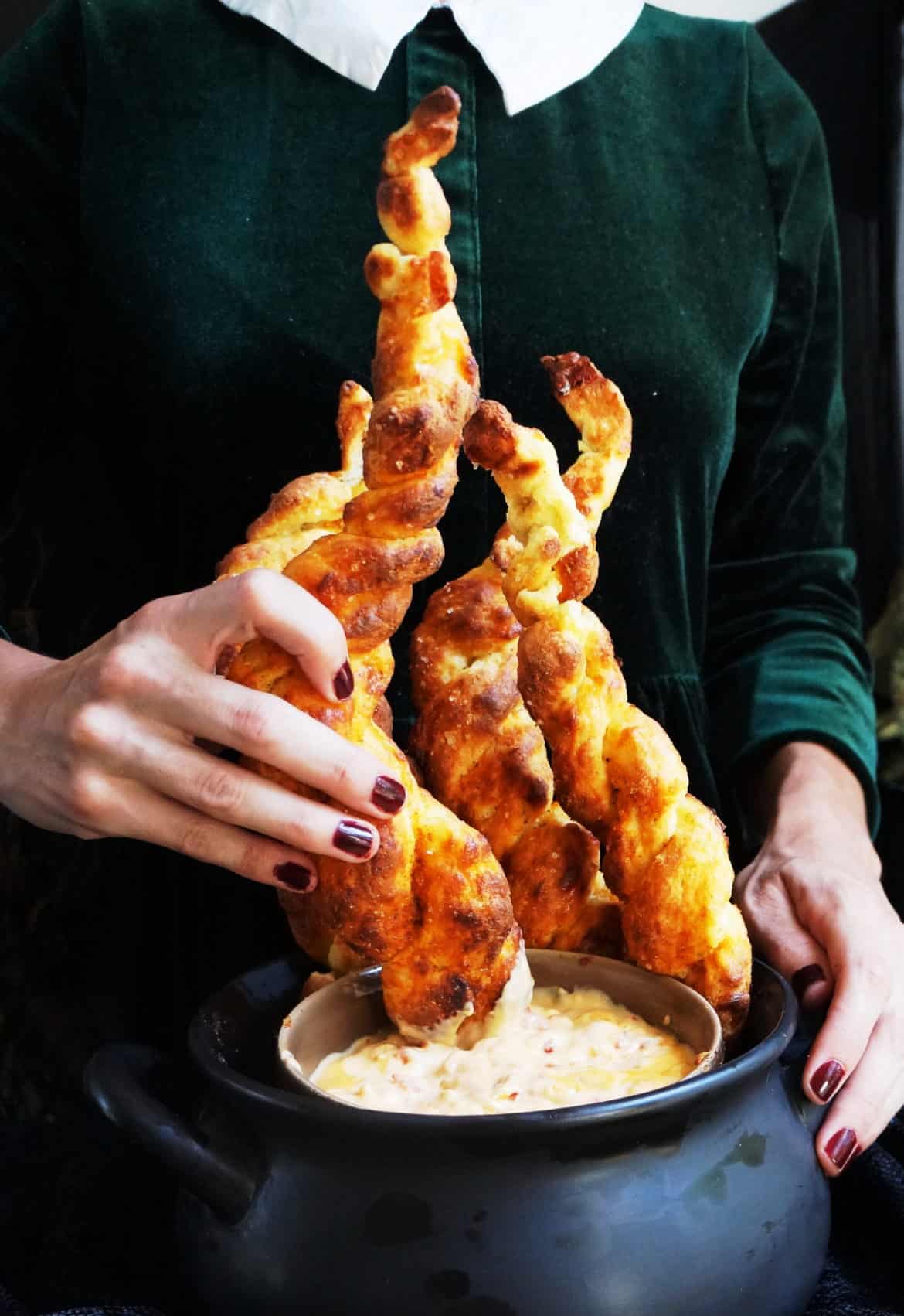 Fire and Brimstone Halloween Keto Soft Pretzels - Clean Keto Lifestyle