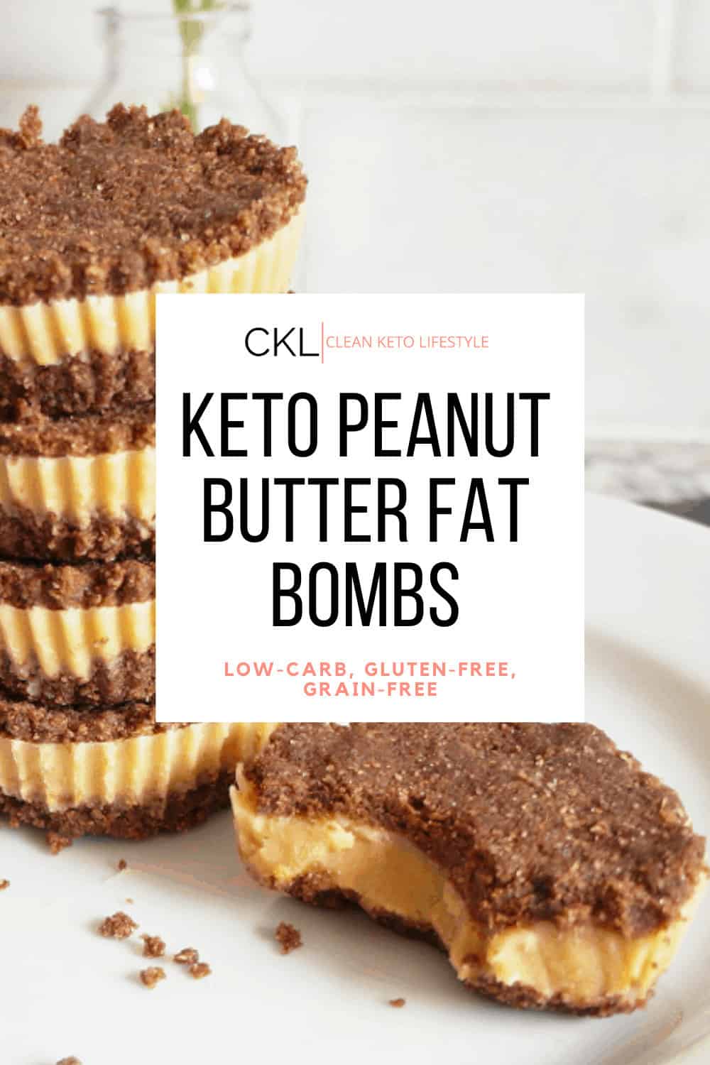 Keto Peanut Butter Fat Bombs With Chocolate Cookie Crust - Clean Keto ...