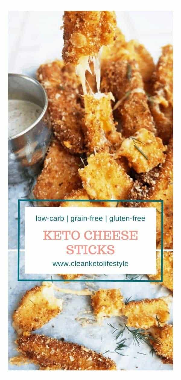 Keto Cheese Sticks with Dipping Sauce - Clean Keto Lifestyle