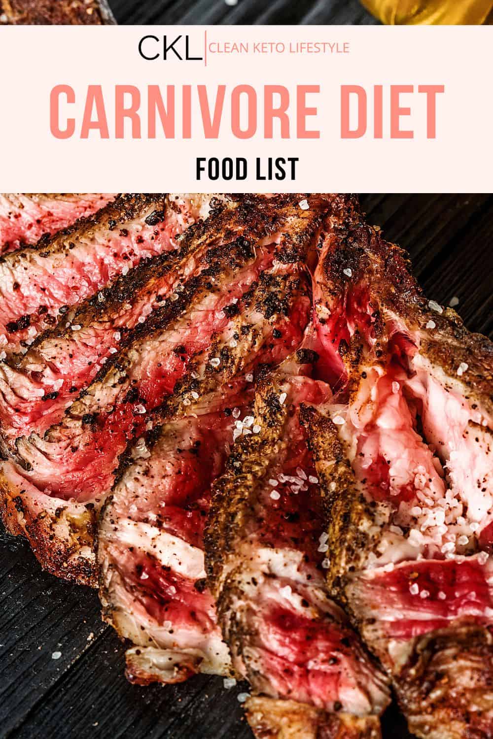 Complete Carnivore Diet Food List - Beginner Friendly - Clean Keto ...